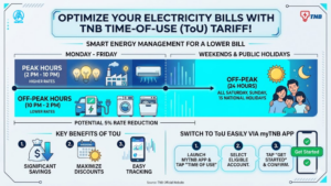 TNB Time of Use (ToU) Tariff Guide: How to Save 5% on Electricity